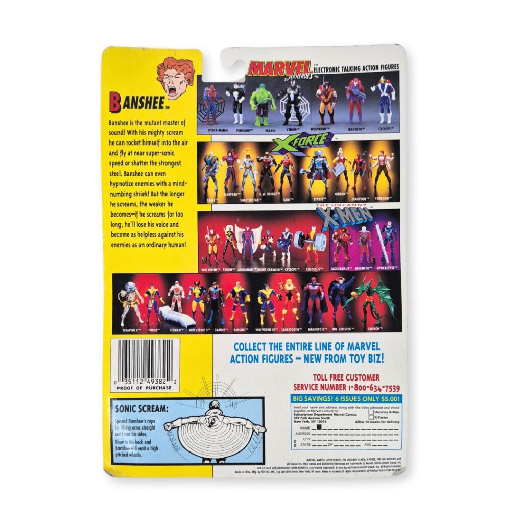 Banshee X-Men Marvel The Uncanny X-Men 1992 - QUEST LOOT!