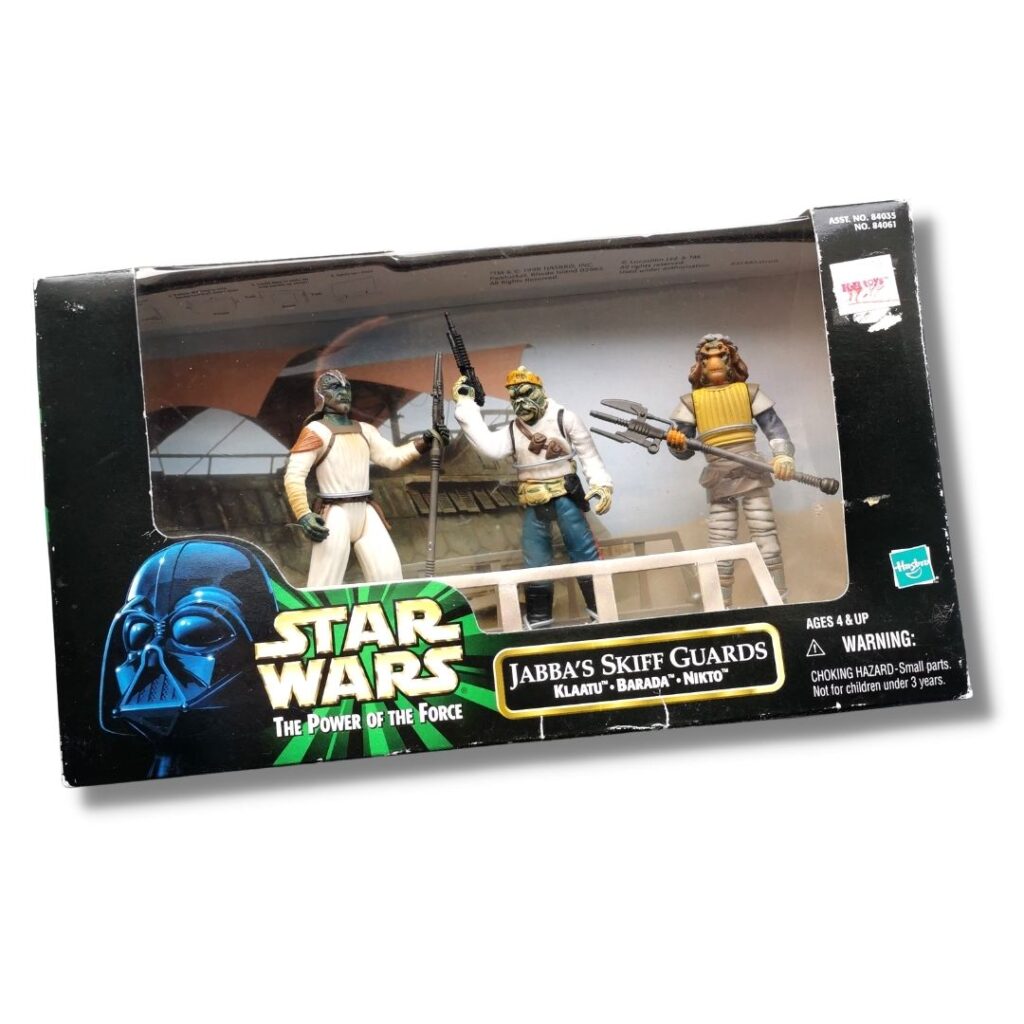 Jabba's Skiff Guards (Klaatu. Barada & Nikto) Star Wars POTF 1998 ...