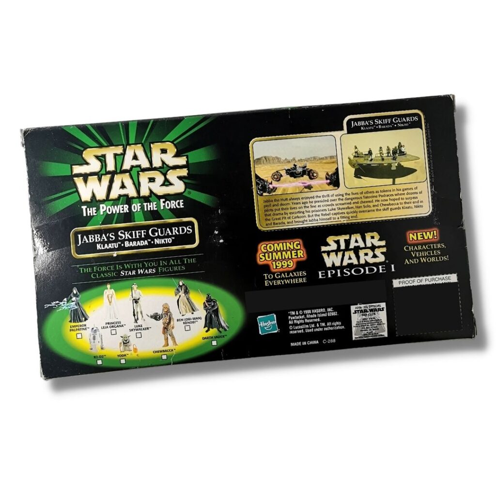 Jabba's Skiff Guards (Klaatu. Barada & Nikto) Star Wars POTF 1998 ...