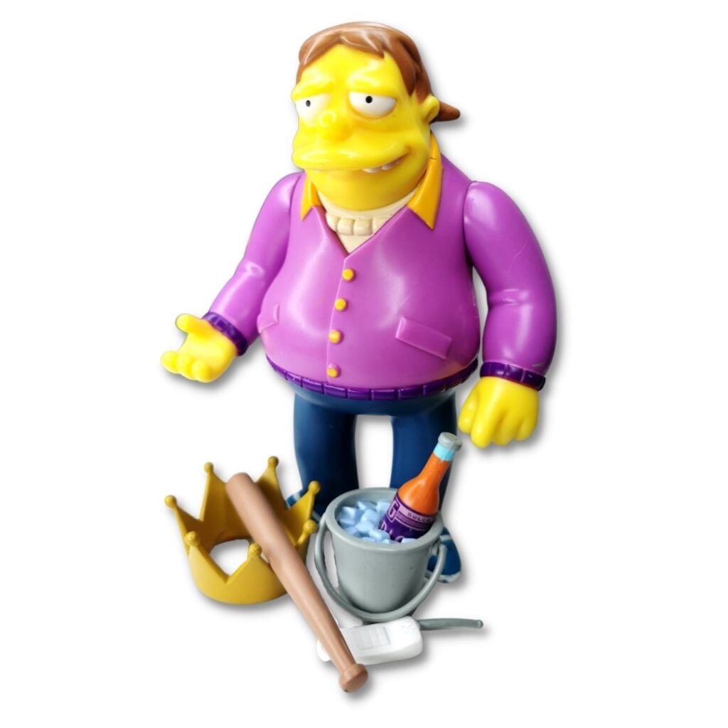 Barney (Rey de las Barredoras) Los Simpsons PlayMates Series 11 2002 ...